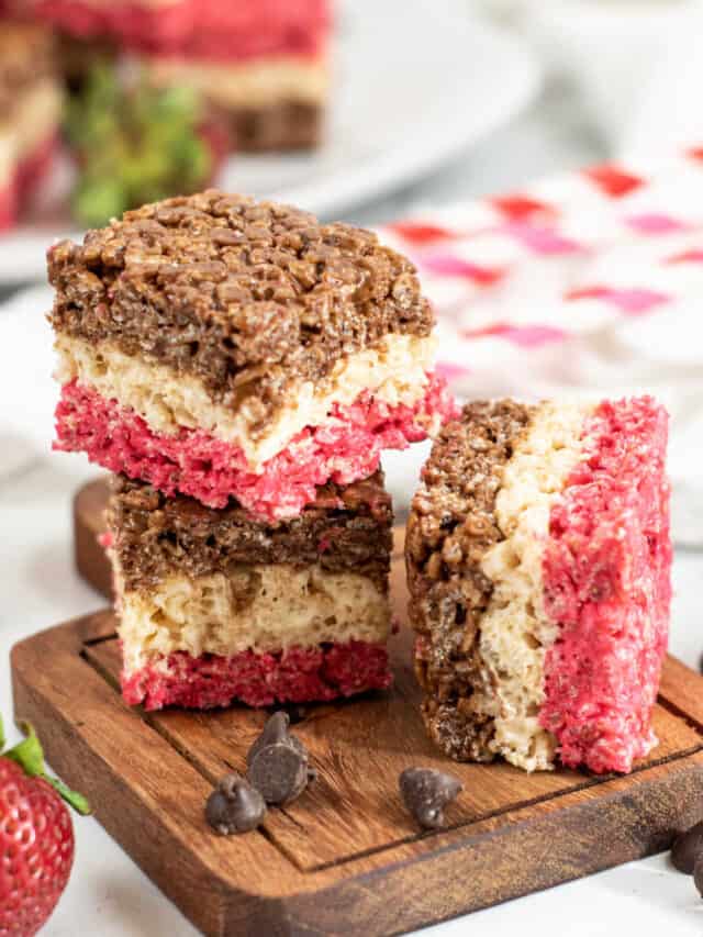 Neapolitan Rice Krispies Treats