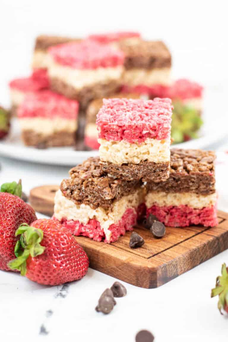 Neapolitan Rice Krispies Treats