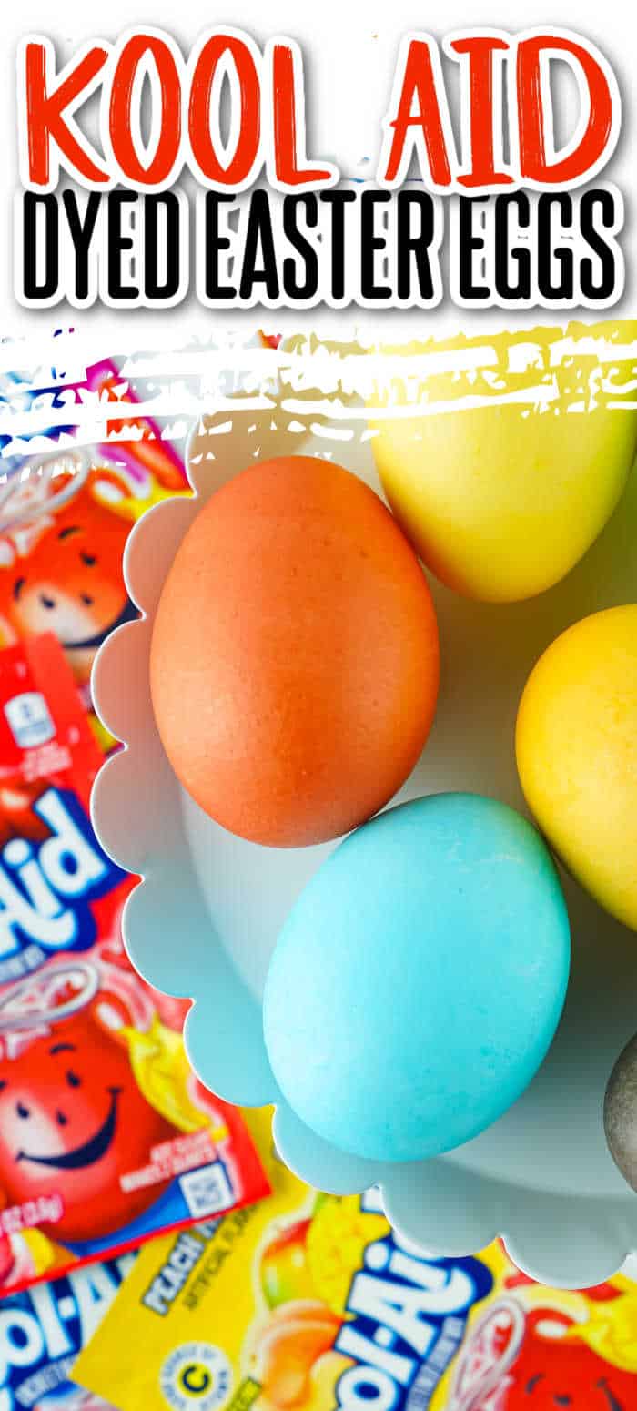 Kool Aid Dyed Easter Eggs